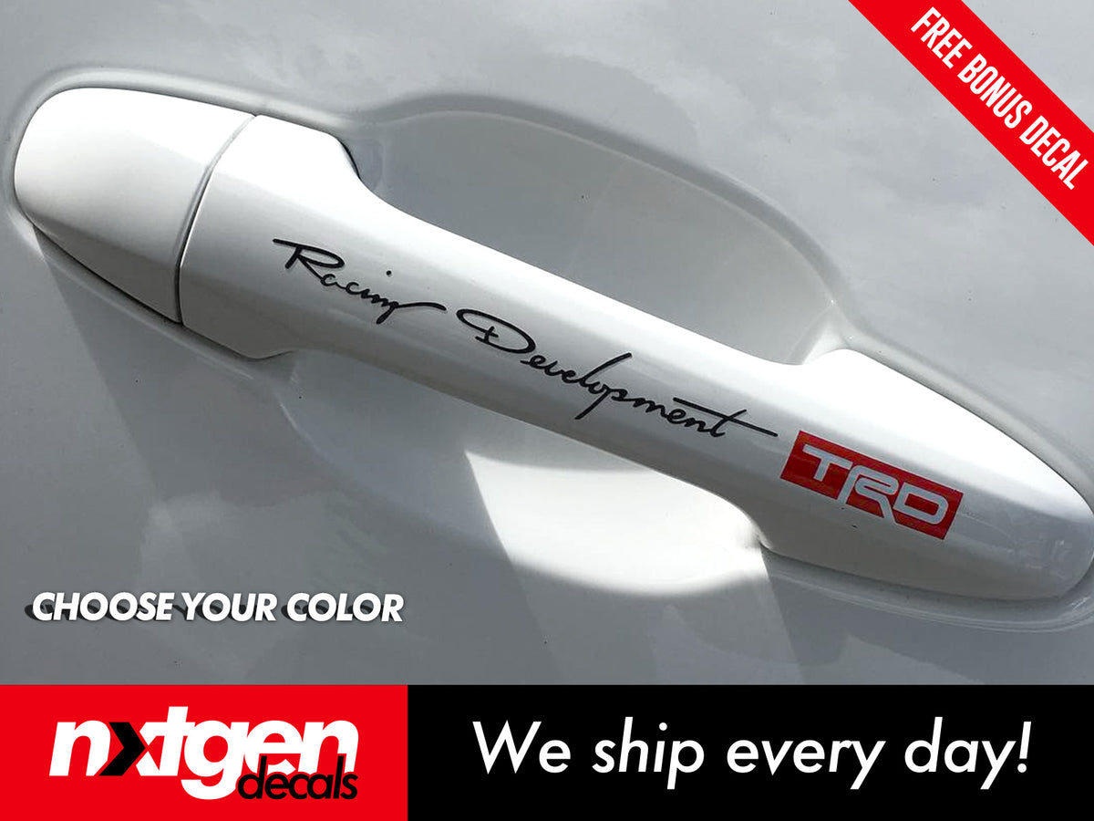 TRD Racing Development Script logo Decal – NxtGen Decals